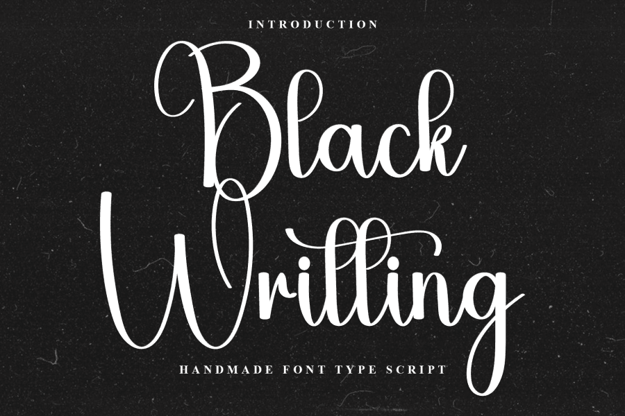Black Writting Font · 1001 Fonts
