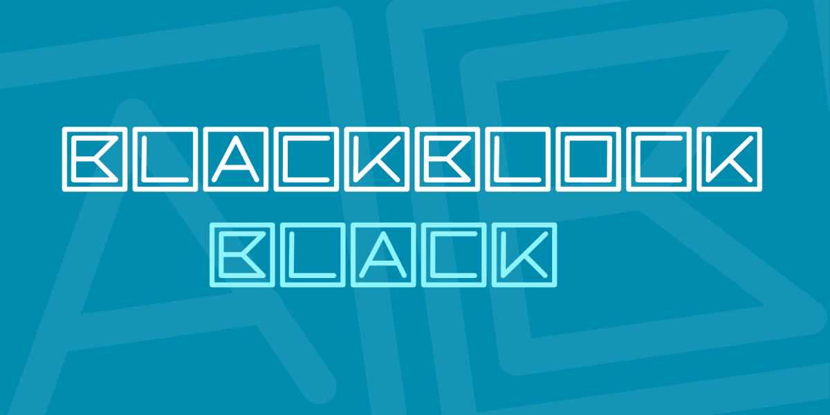 blackblock Font · 1001 Fonts