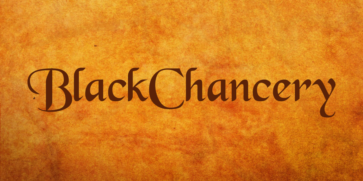 BlackChancery Font · 1001 Fonts