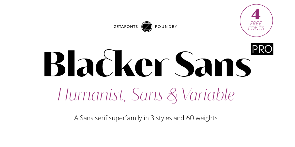 Blacker Sans Display Trial Font Family · 1001 Fonts