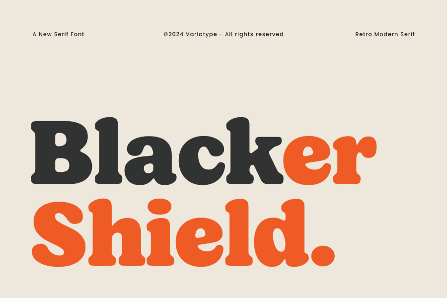 Blacker Shield Font · 1001 Fonts
