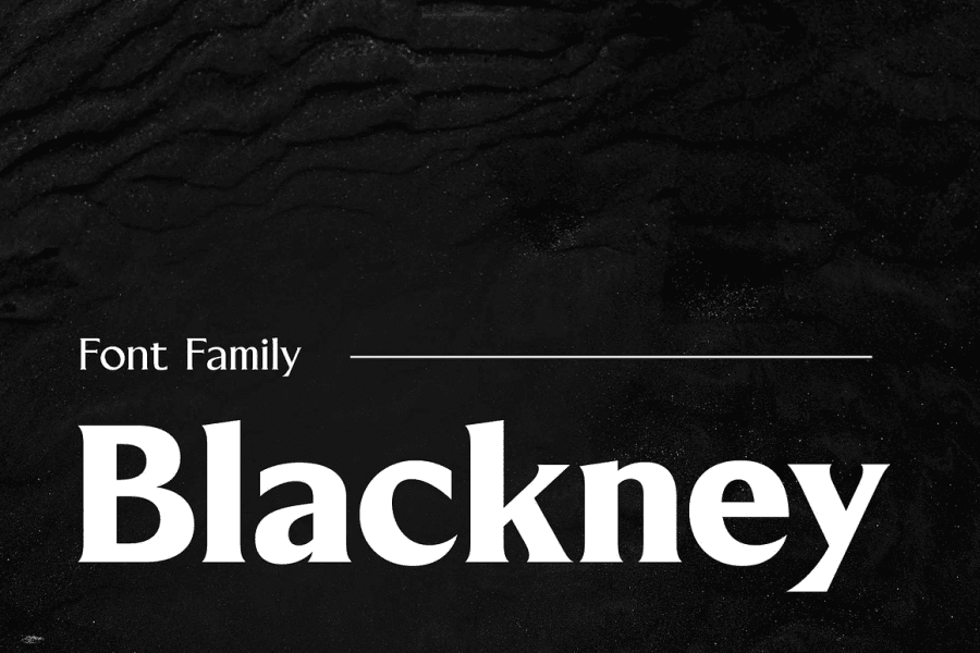Blackney Font Family · 1001 Fonts
