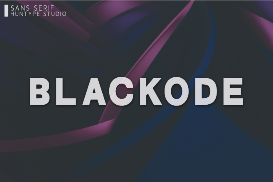 Blackode Font · 1001 Fonts