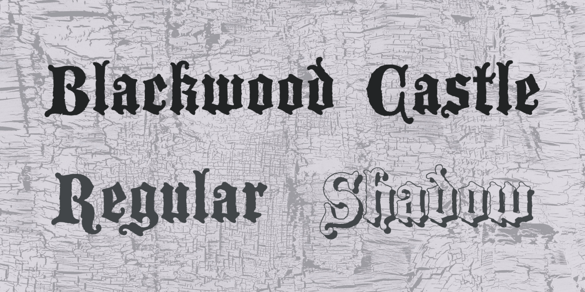 Blackwood Castle Font Family · 1001 Fonts