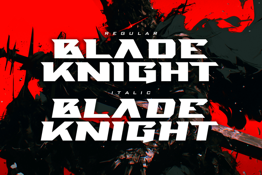 Blade Knight Font Family · 1001 Fonts
