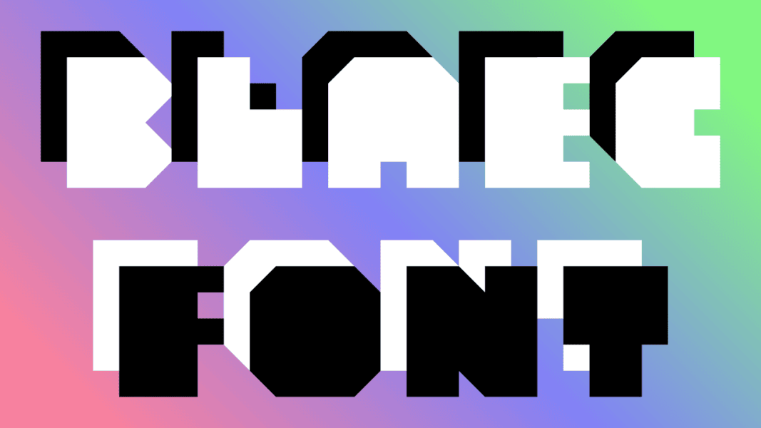 Blaec Font Family · 1001 Fonts