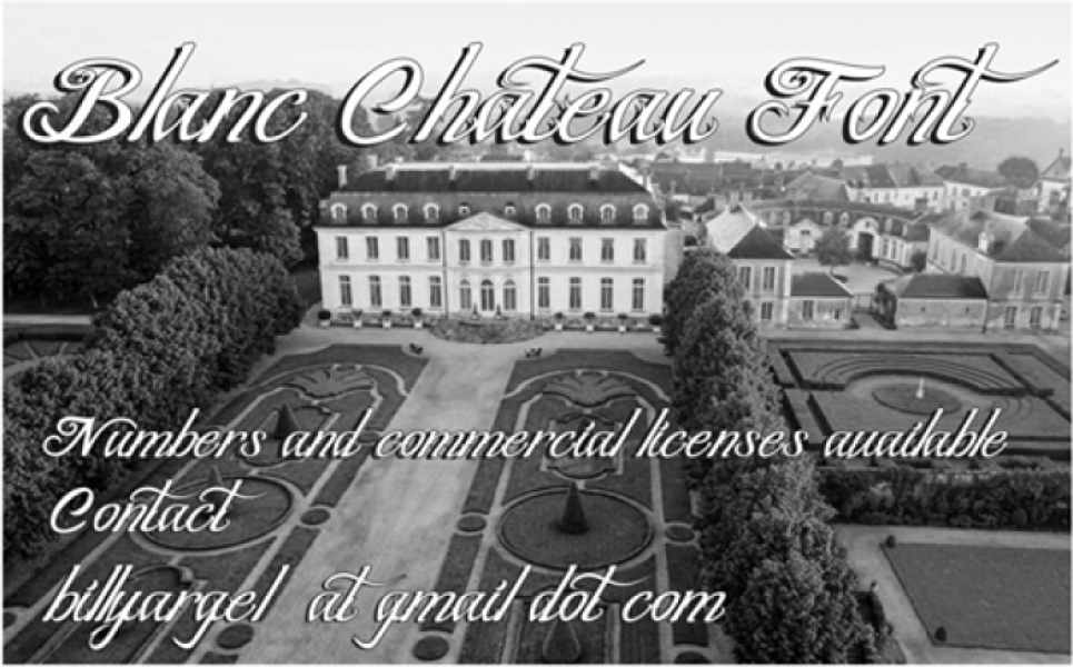 BLANC CHATEAU Font · 1001 Fonts