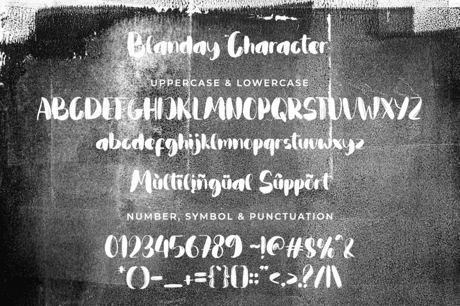 Blanday Font Family · 1001 Fonts