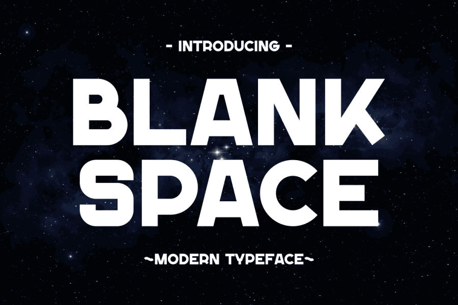 Blank Space Font · 1001 Fonts