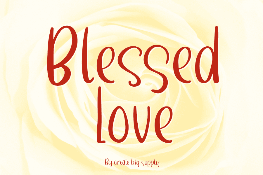 Blessed Love Font · 1001 Fonts