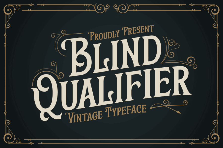 Blind Qualifier Font · 1001 Fonts