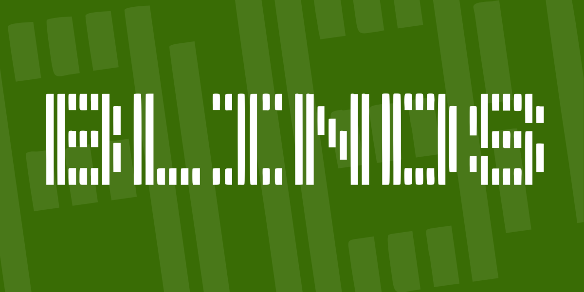 BLINDS Font · 1001 Fonts