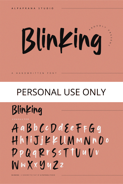 Blinking Font · 1001 Fonts