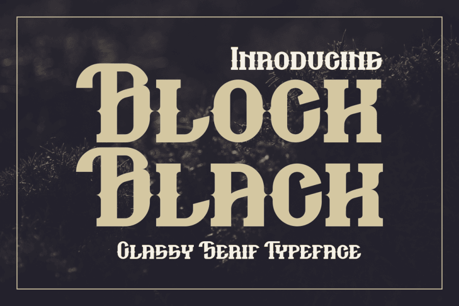 Block Black Font · 1001 Fonts
