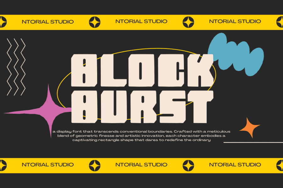 Block Burst Font · 1001 Fonts