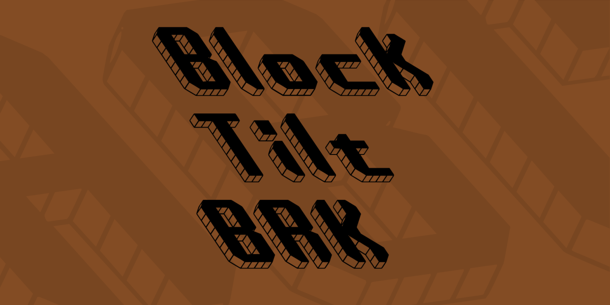 Block Tilt BRK Font · 1001 Fonts