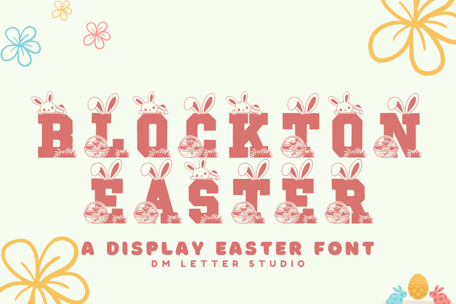 Blockton Easter Font · 1001 Fonts