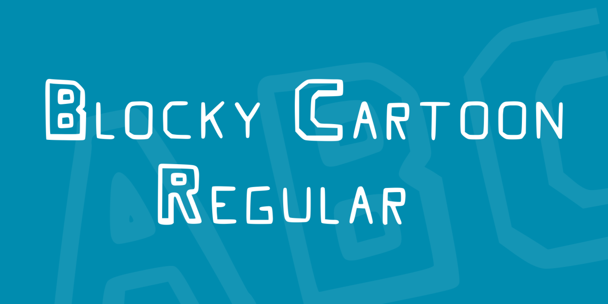 Blocky Cartoon Font · 1001 Fonts