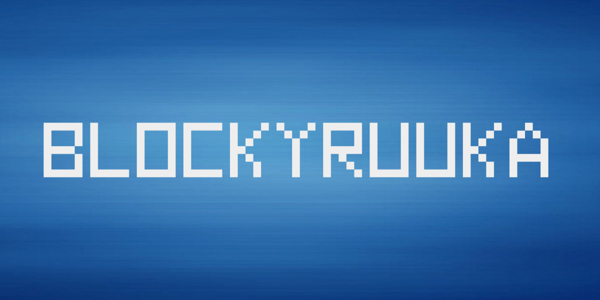 BlockyRuuka Font · 1001 Fonts