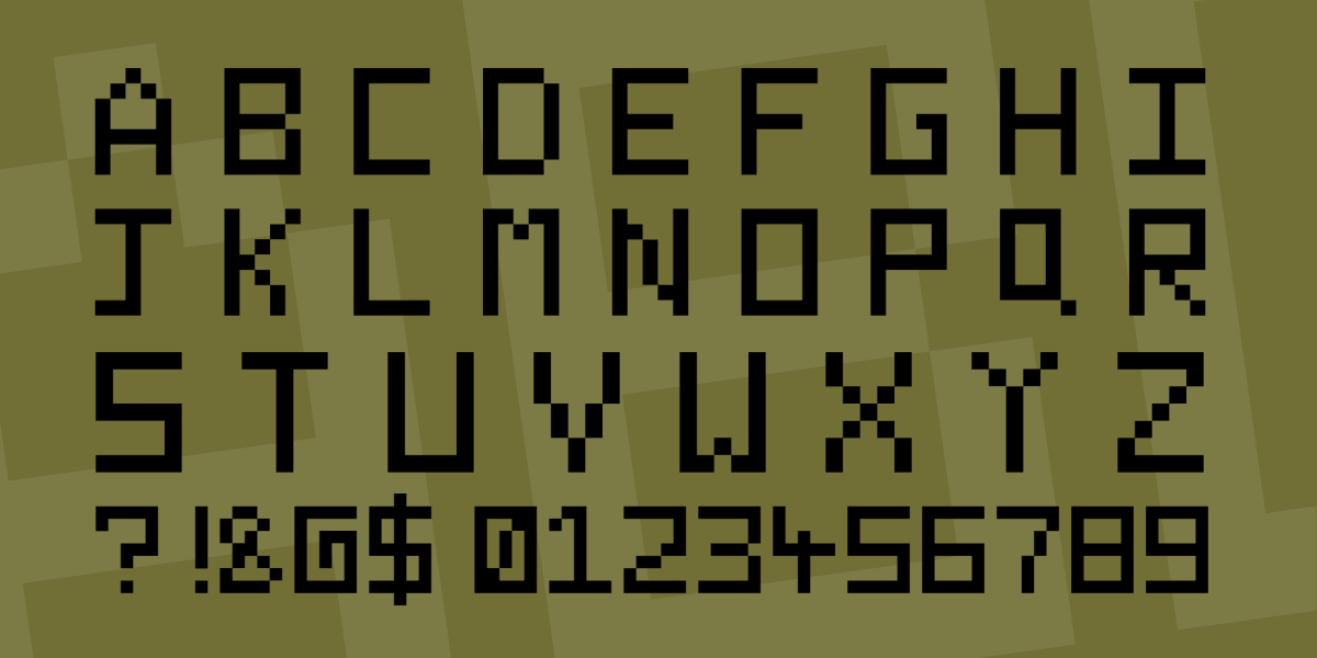 BlockyRuuka Font · 1001 Fonts