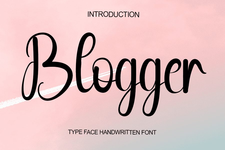 Blogger Font · 1001 Fonts