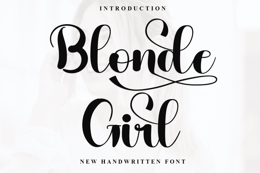 Blonde Girl Font · 1001 Fonts