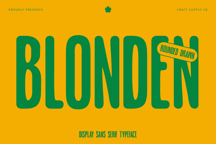 Blonden Rounded Drawn Demo Font · 1001 Fonts