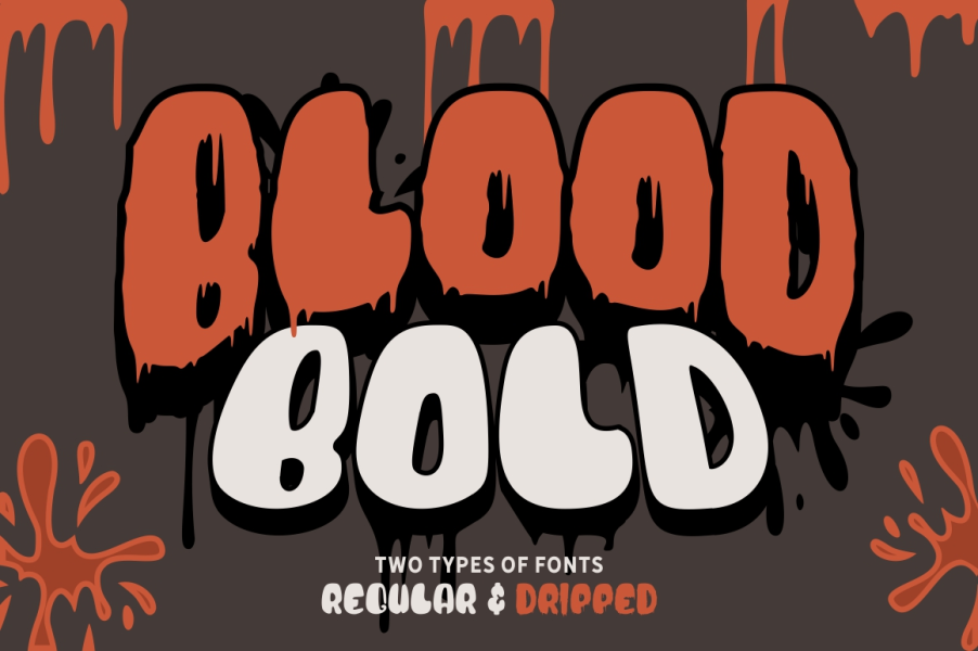 Blood Bold Font Family · 1001 Fonts