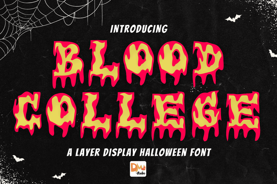 Blood College Font · 1001 Fonts