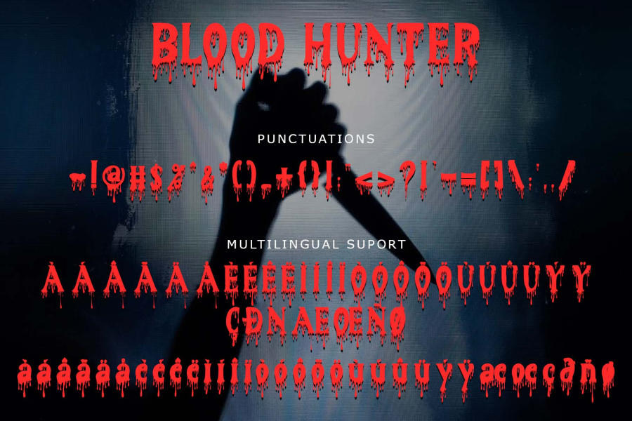 Blood Hunter Font · 1001 Fonts