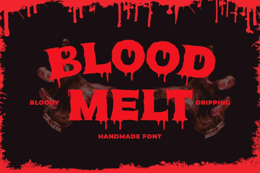 Blood Melt Font · 1001 Fonts