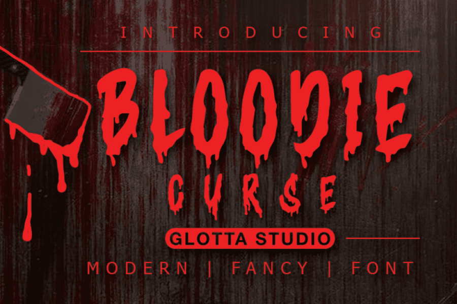 Bloodie Curse Font · 1001 Fonts