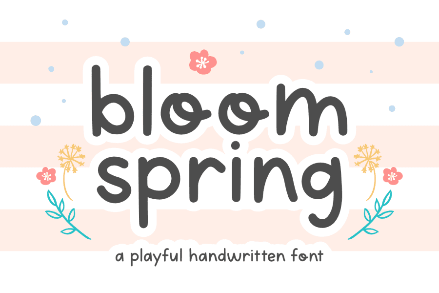 Bloom Spring Font · 1001 Fonts