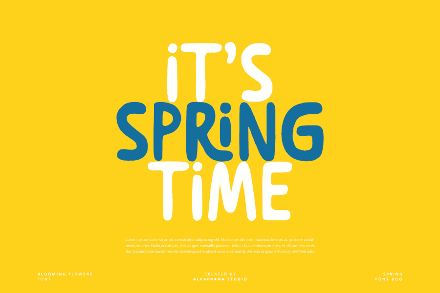 Blooming Flowers Font · 1001 Fonts
