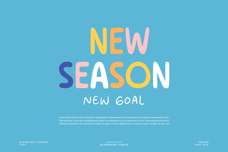 Blooming Flowers Font · 1001 Fonts