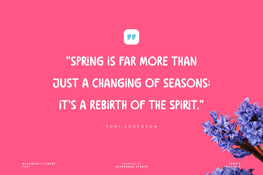 Blooming Flowers Font · 1001 Fonts