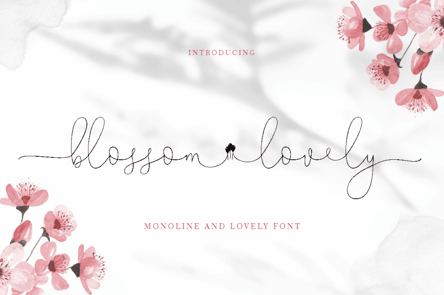 blossom lovely Font · 1001 Fonts
