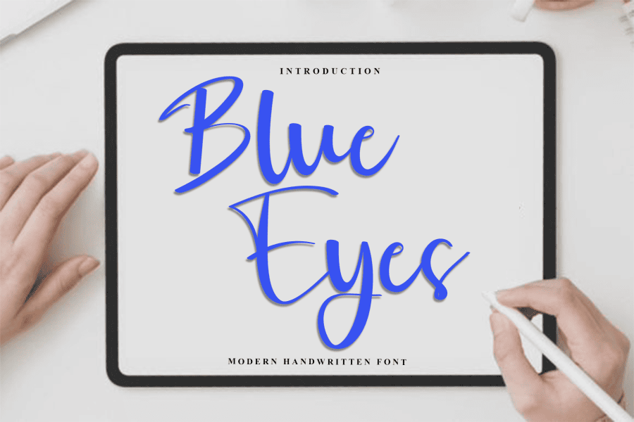 Blue Eyes Font · 1001 Fonts
