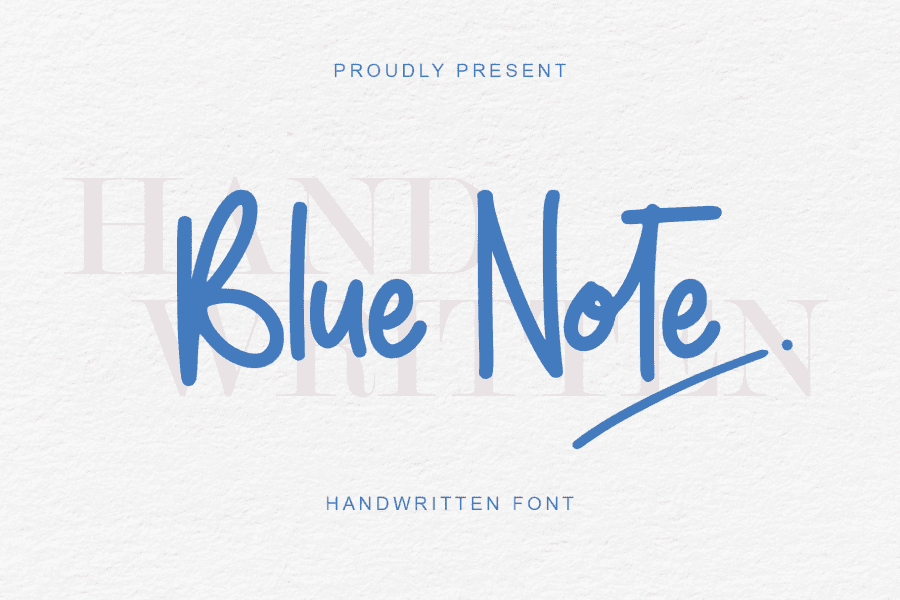 Blue Note - Personal Use Font · 1001 Fonts