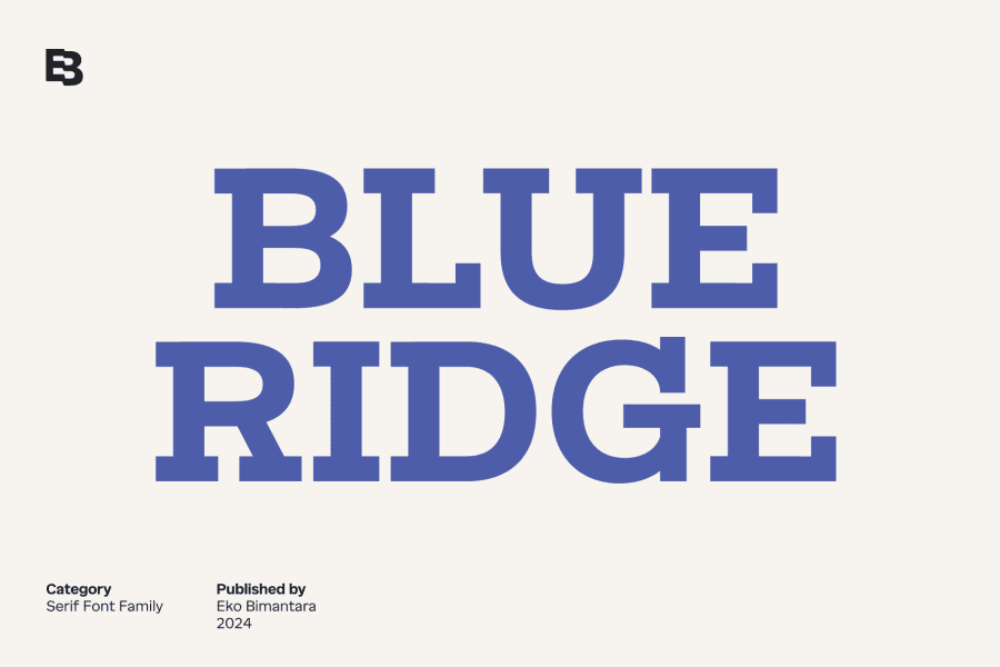 BLUE RIDGE Font · 1001 Fonts