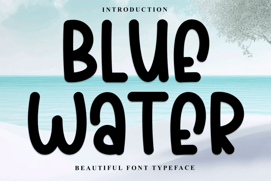 Blue Water Font · 1001 Fonts