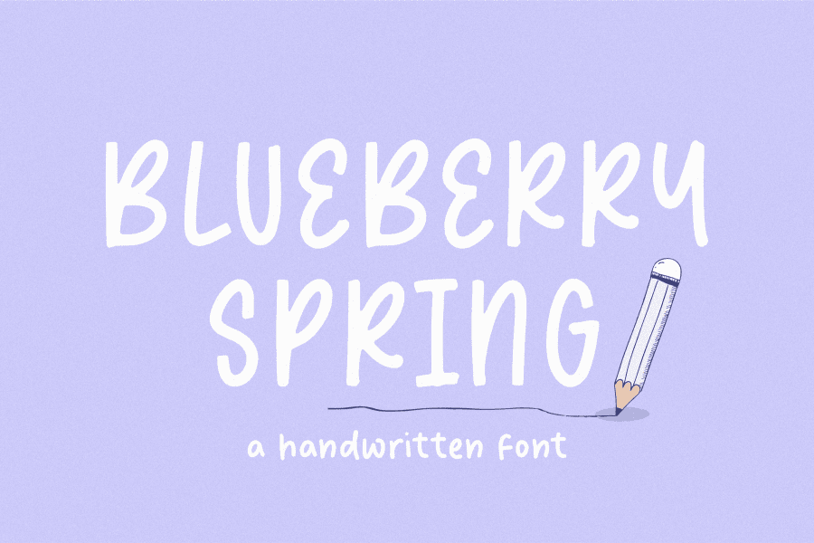 blueberry spring Font · 1001 Fonts