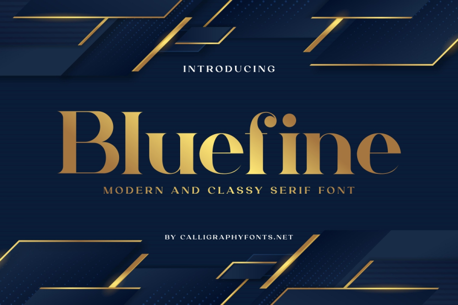 Bluefine Demo Font Family · 1001 Fonts