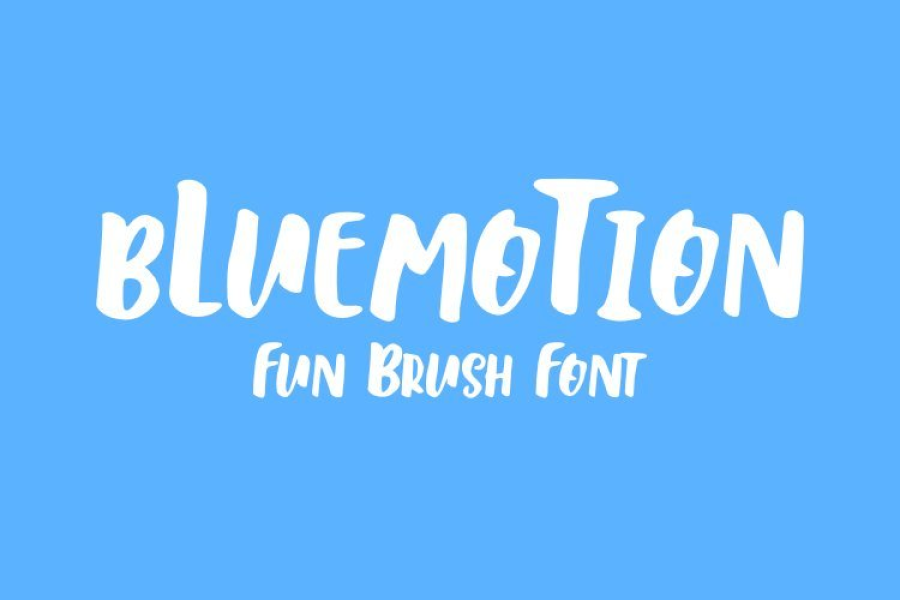 bLuemoTion Font · 1001 Fonts