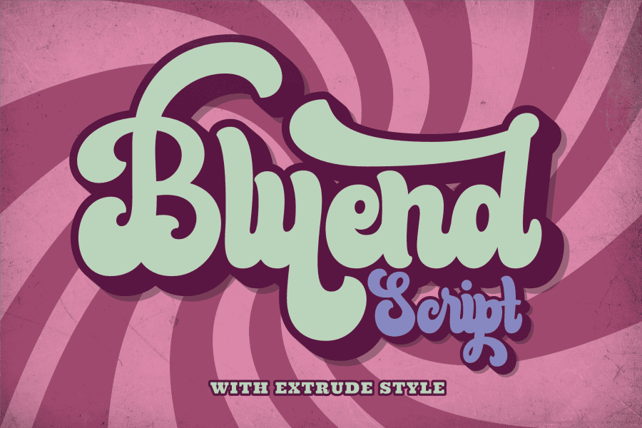 Bluend Font · 1001 Fonts
