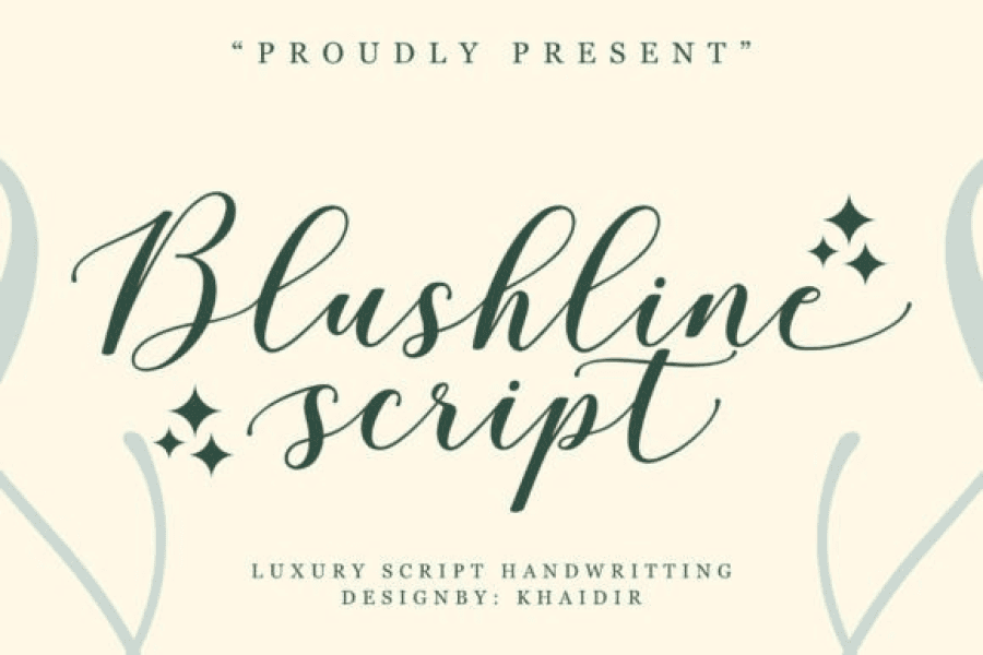 Blushline Script Font · 1001 Fonts