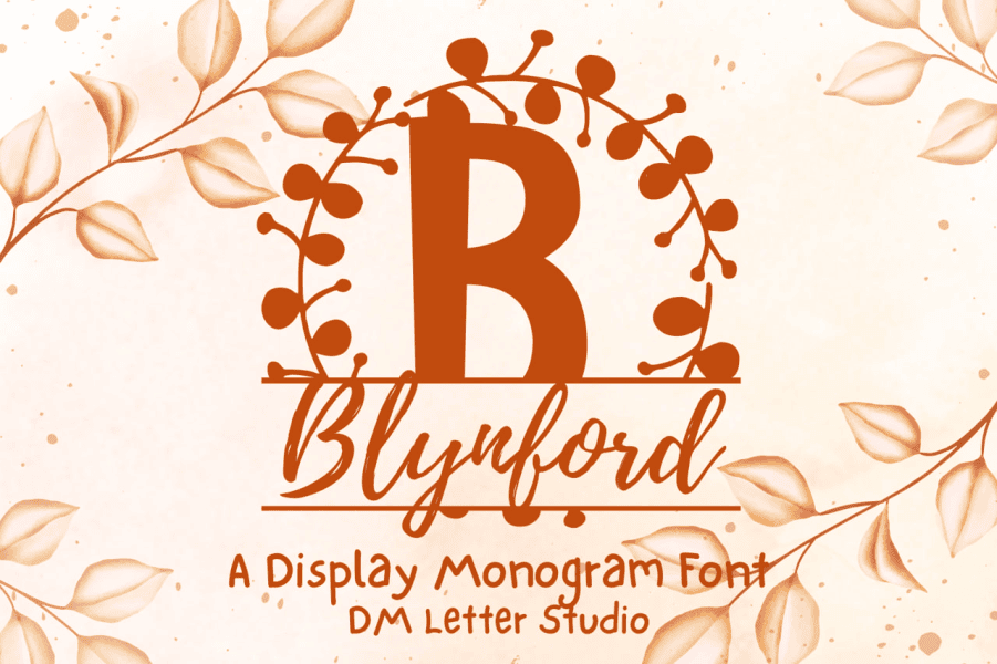 Blynford Split Monogram Font · 1001 Fonts