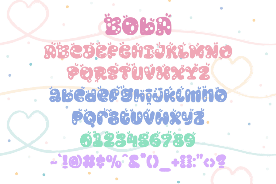 Boba Party Font · 1001 Fonts