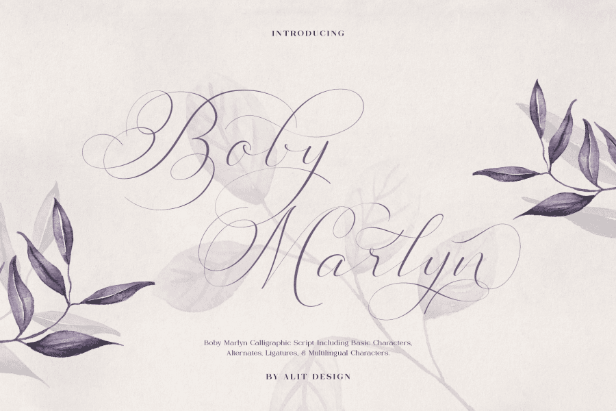 Boby Marlyn Font · 1001 Fonts