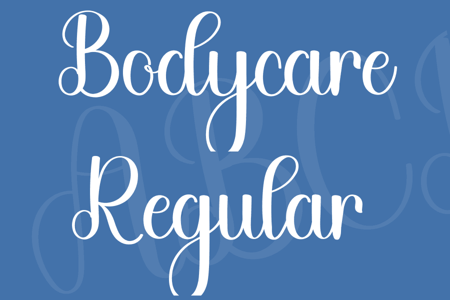 Bodycare Font · 1001 Fonts
